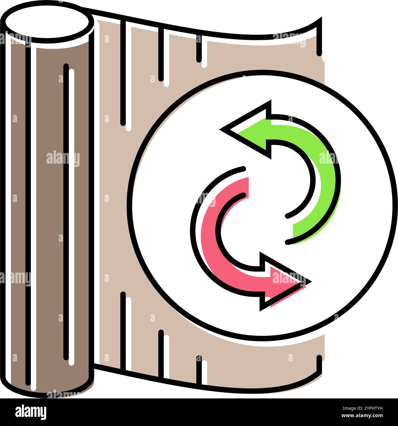 low impact dyes sustainable fashion color icon vector illustration ...
