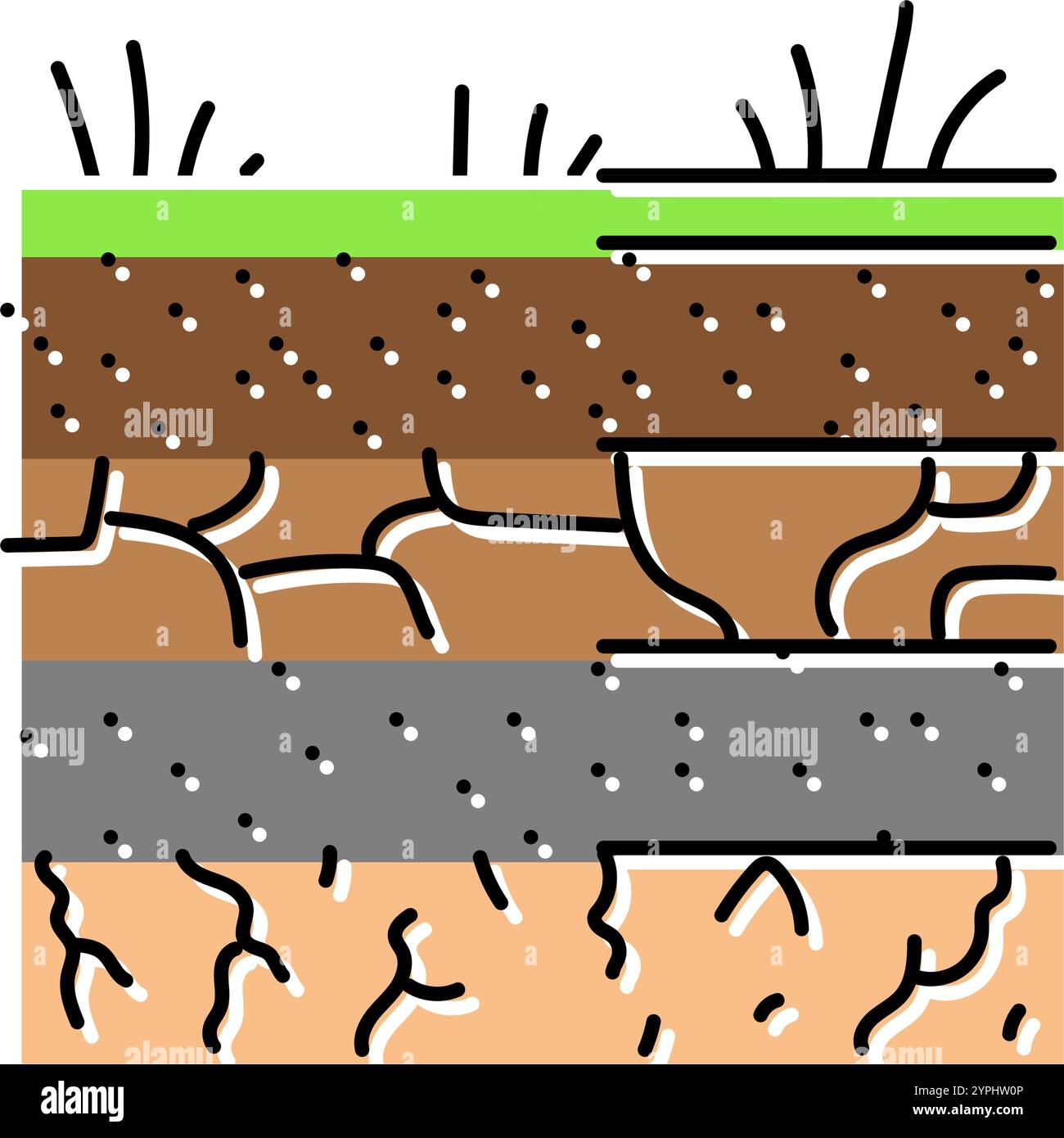 soil urban gardening color icon vector illustration Stock Vector Image ...