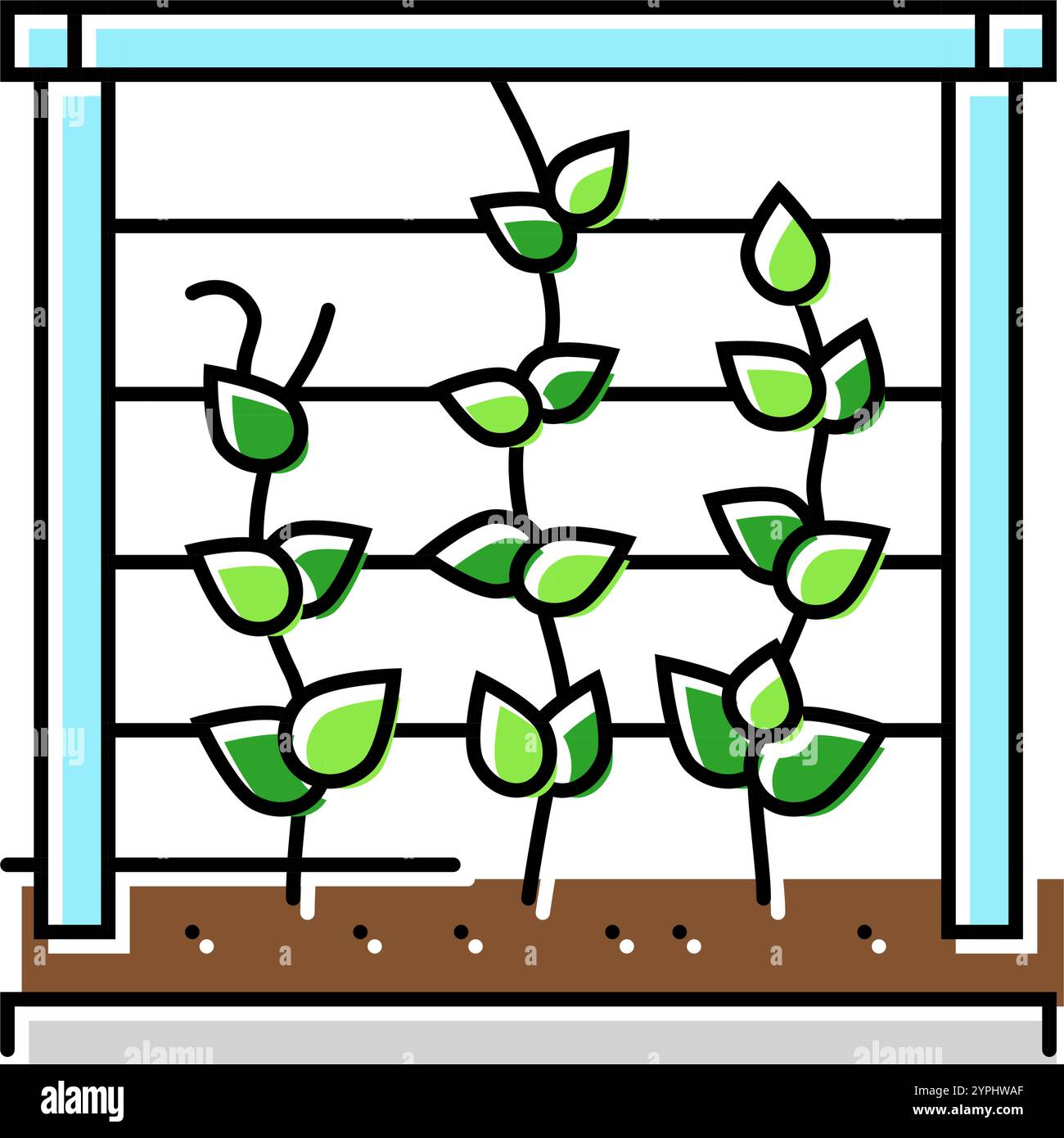 trellis urban gardening color icon vector illustration Stock Vector ...
