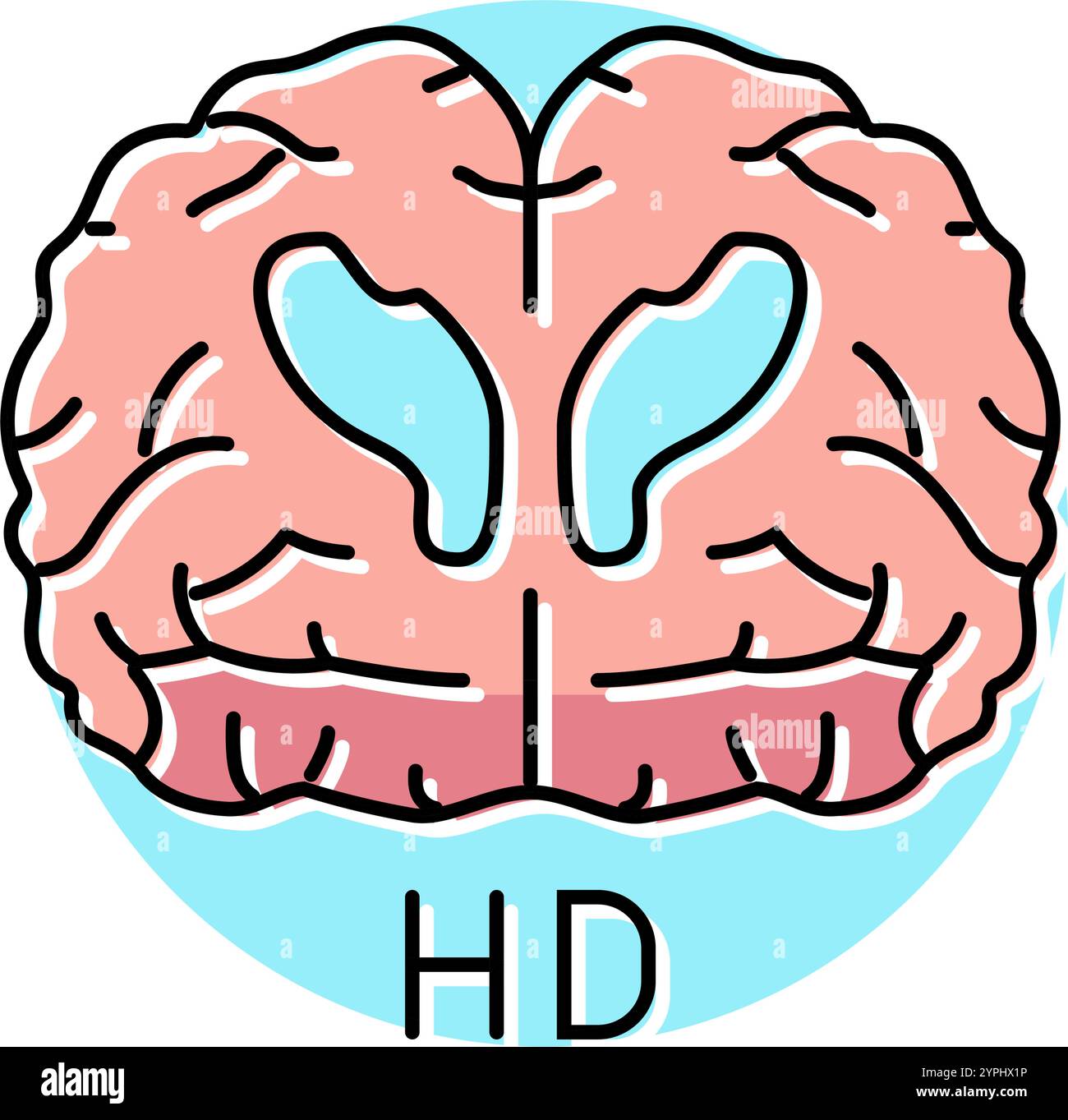 huntingtons disease color icon vector illustration Stock Vector Image ...