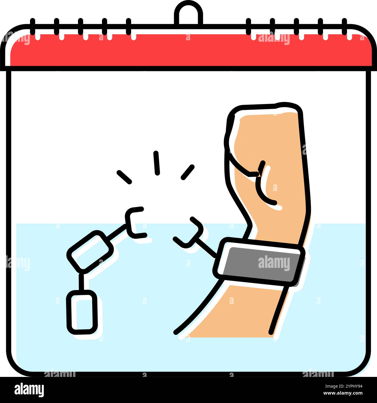 remembrance victims of slavery international day color icon vector ...