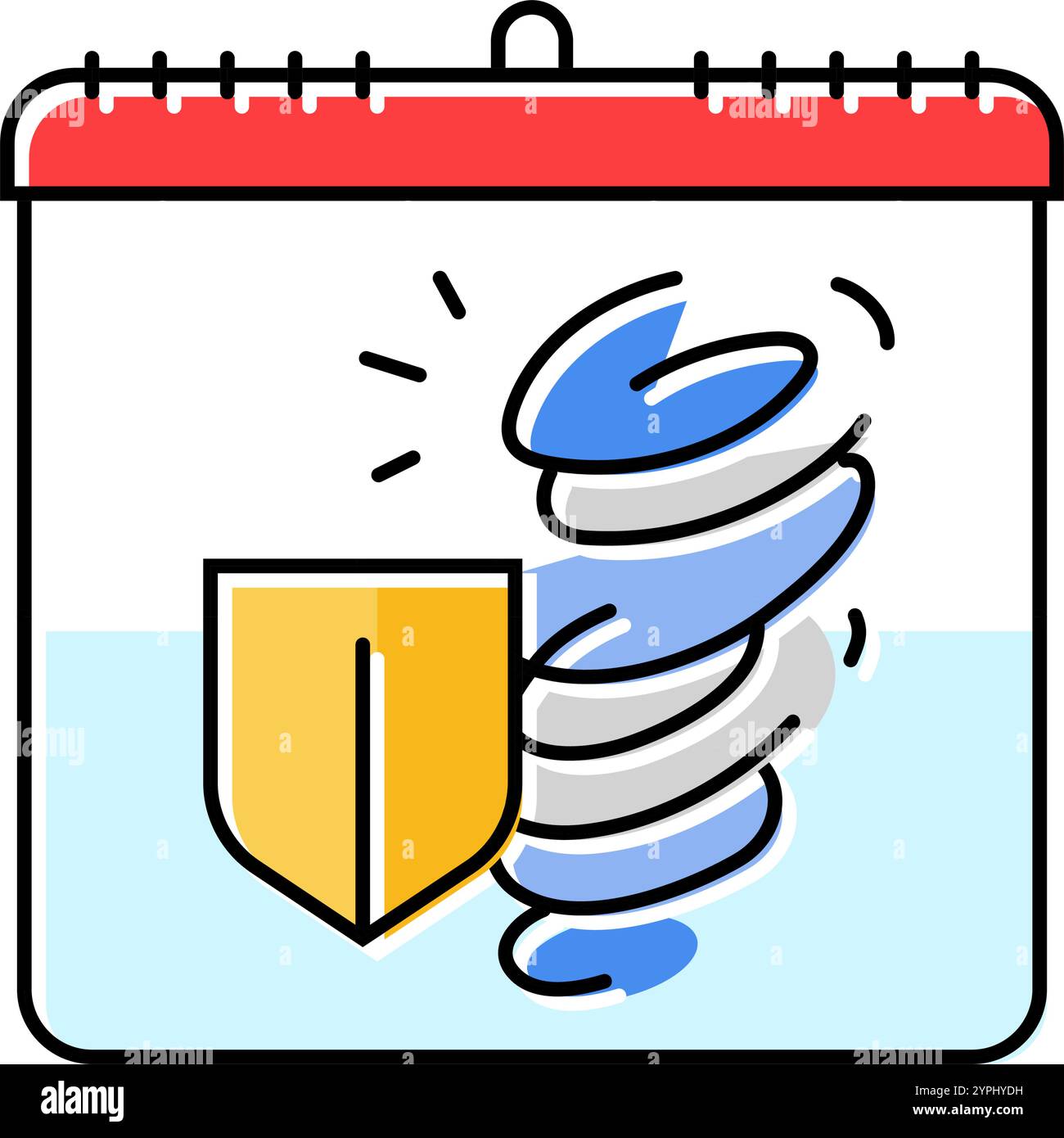 disaster reduction international day color icon vector illustration ...