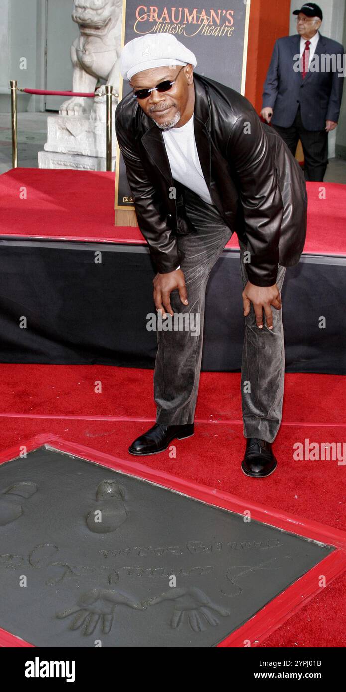 Samuel L. Jackson at the Hand & Footprint Ceremony for Samuel L ...