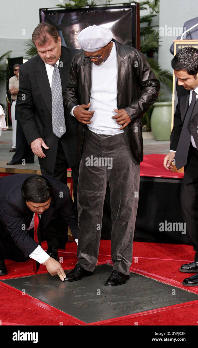 Samuel L. Jackson at the Hand & Footprint Ceremony for Samuel L ...