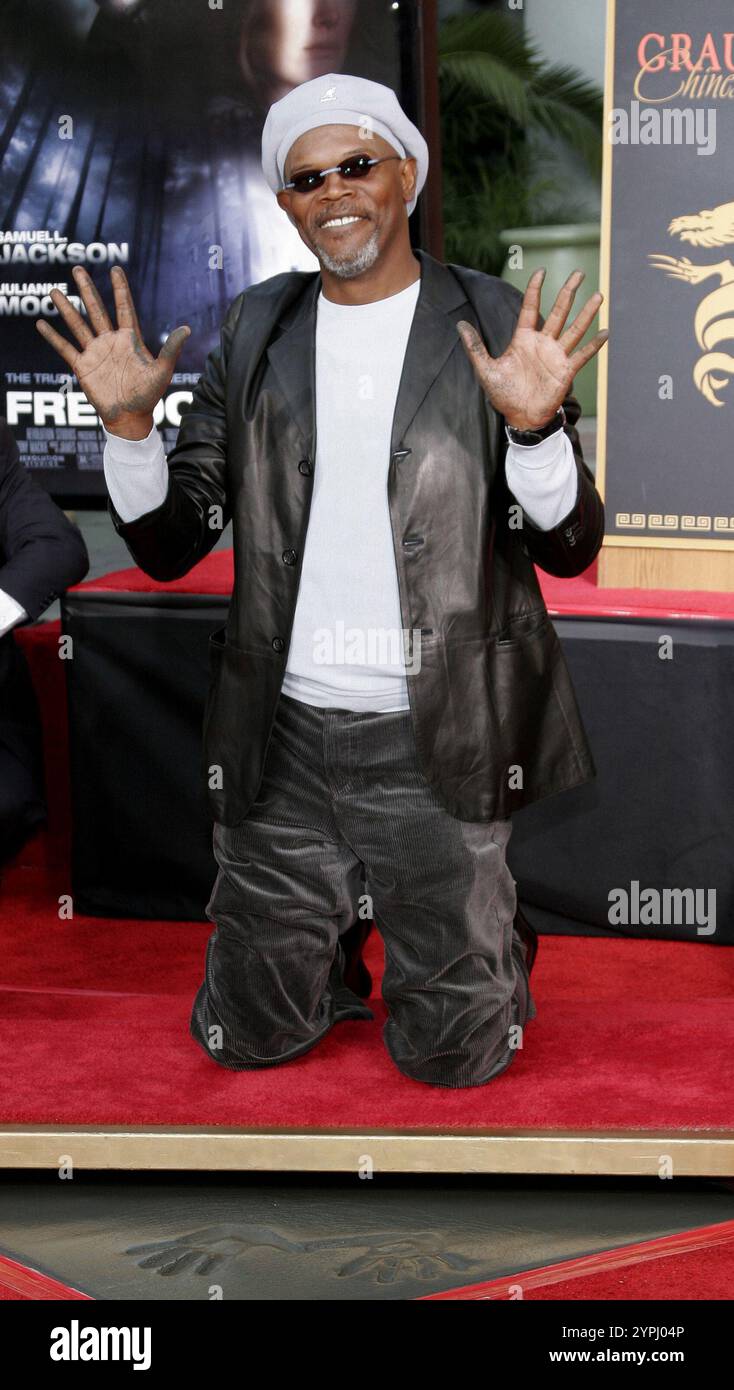 Samuel L. Jackson at the Hand & Footprint Ceremony for Samuel L ...