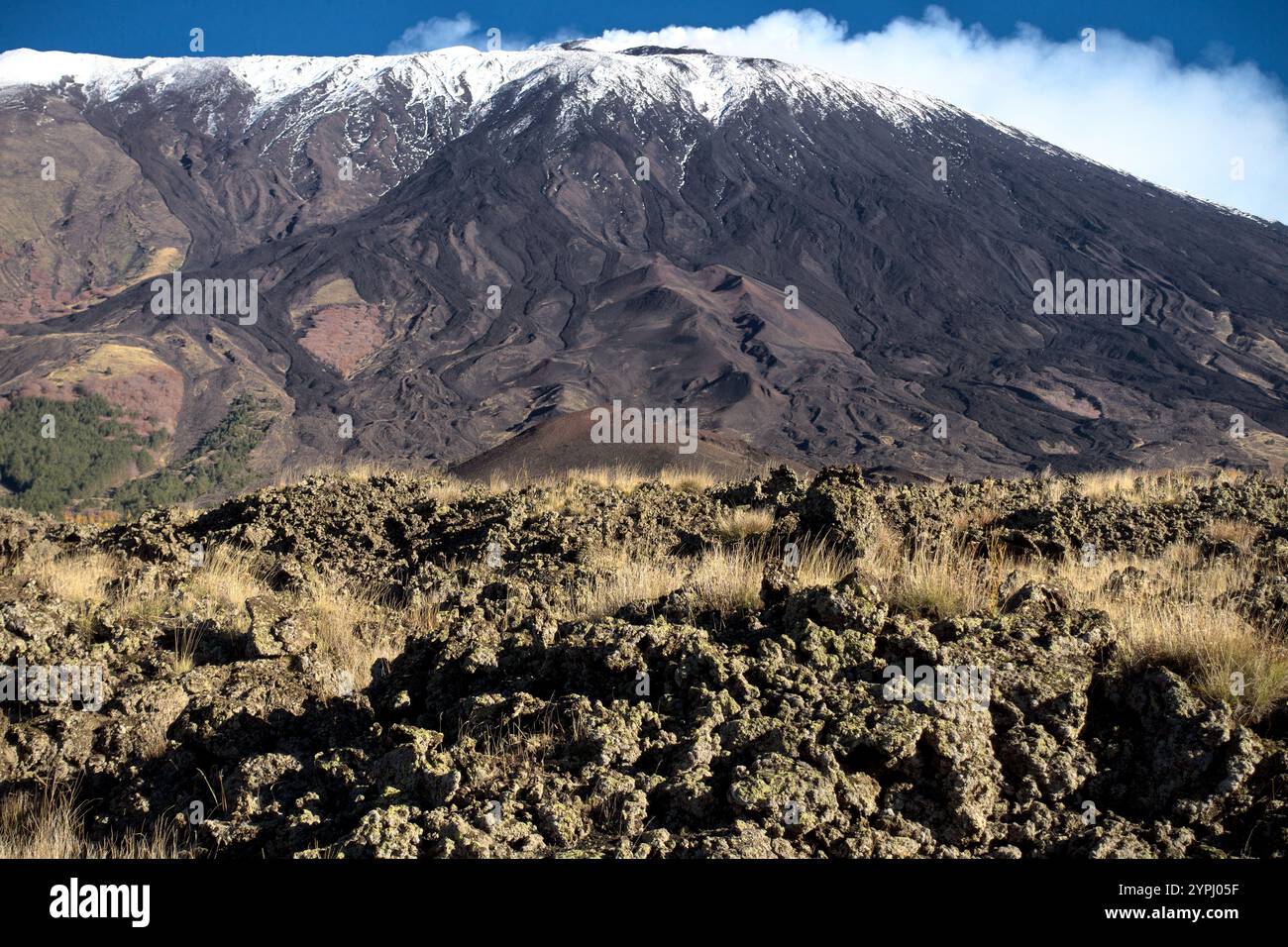 "sciara" it's lava cooled of effusive eruption on steep slope of Mount ...