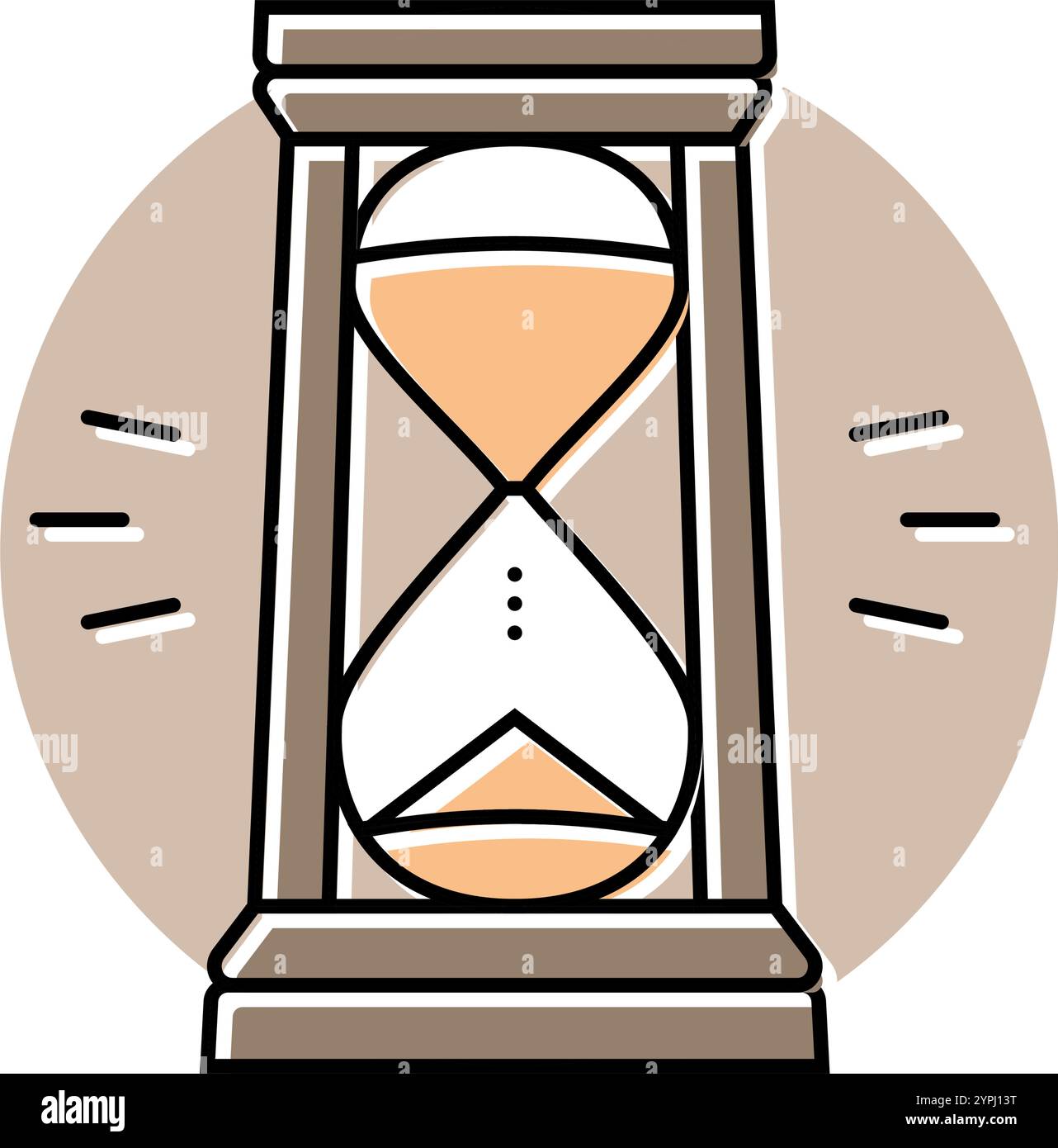 hourglass progress color icon vector illustration Stock Vector Image ...