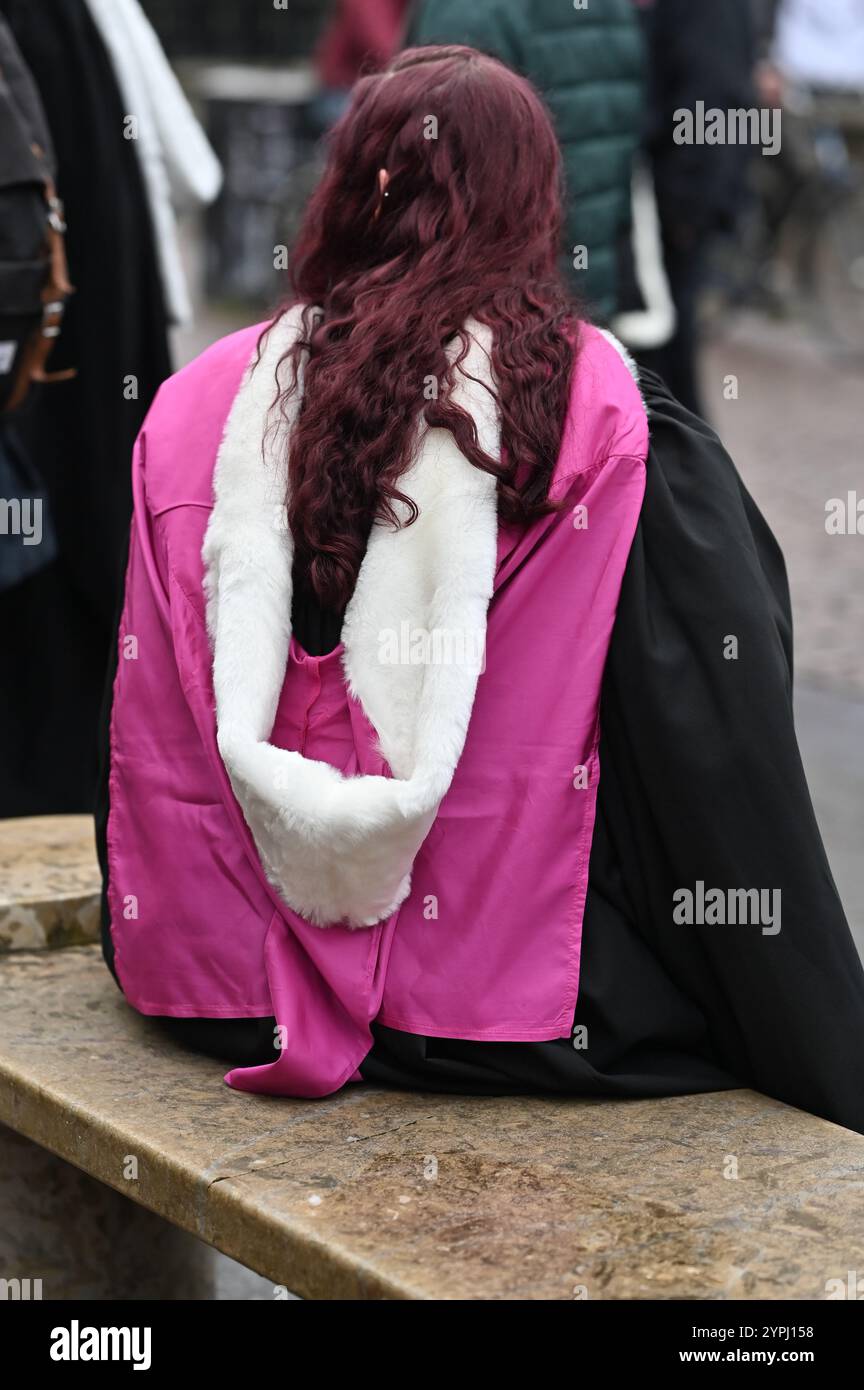 Cambridge, England, 30 November 2024, UK. Students attend graduation ...