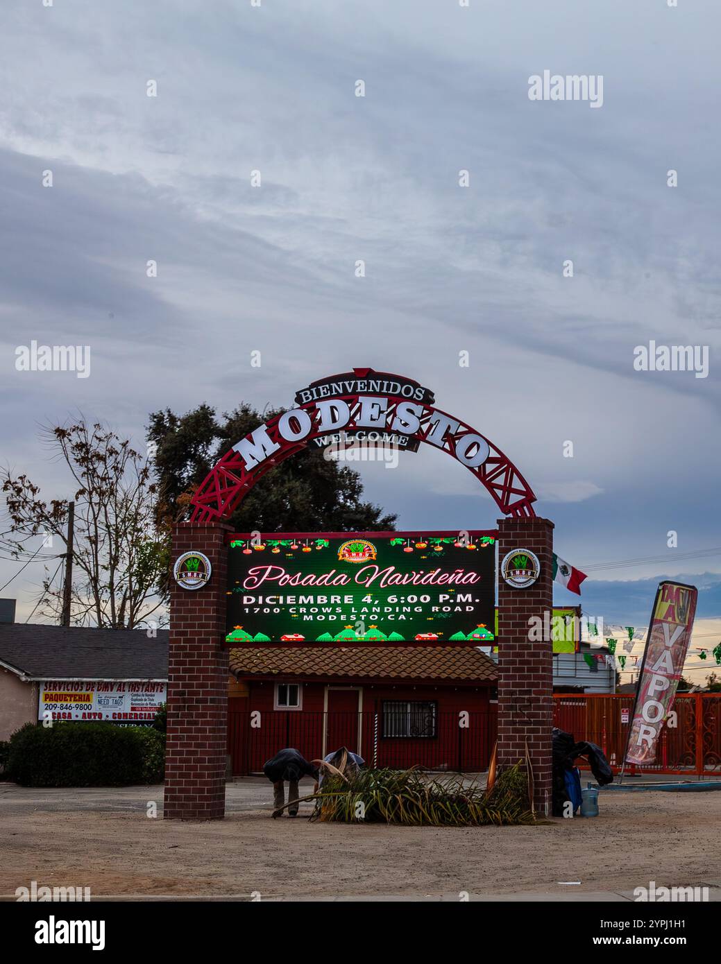 Welcome to modesto sign hi-res stock photography and images - Alamy