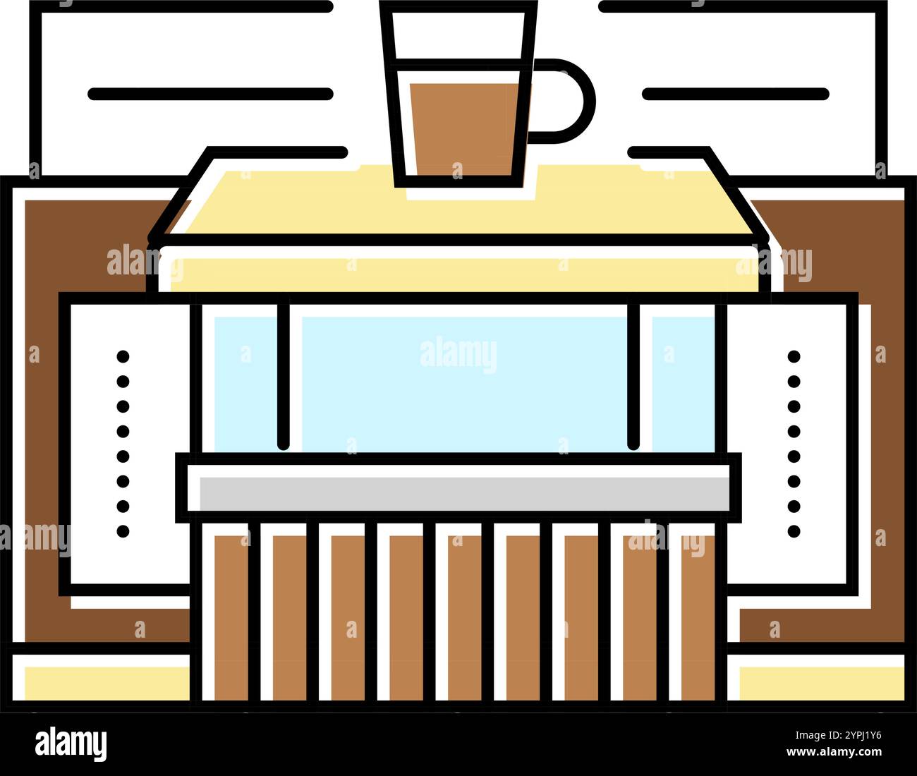 espresso bar street food cafe color icon vector illustration Stock ...