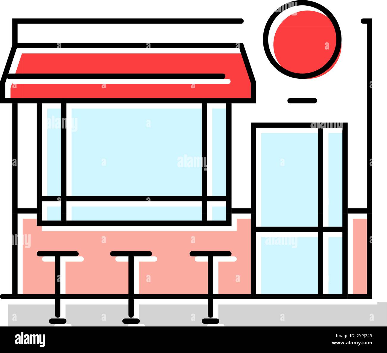 tapas bar street food cafe color icon vector illustration Stock Vector ...