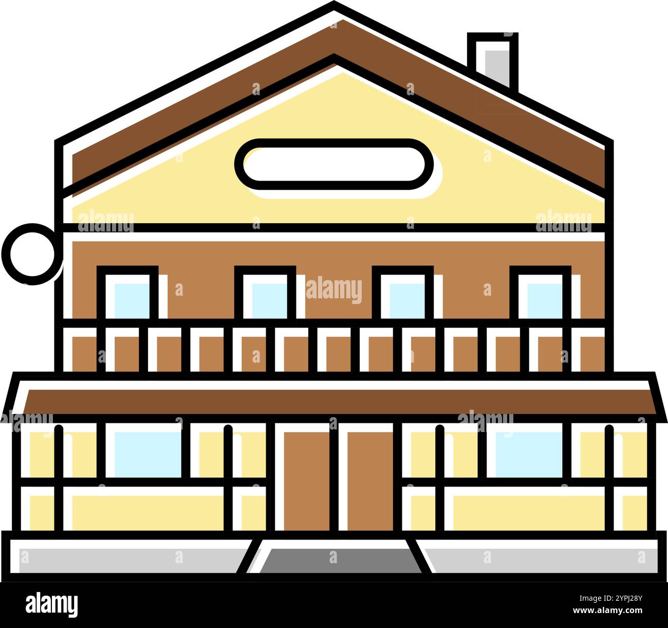 taverna street food cafe color icon vector illustration Stock Vector ...