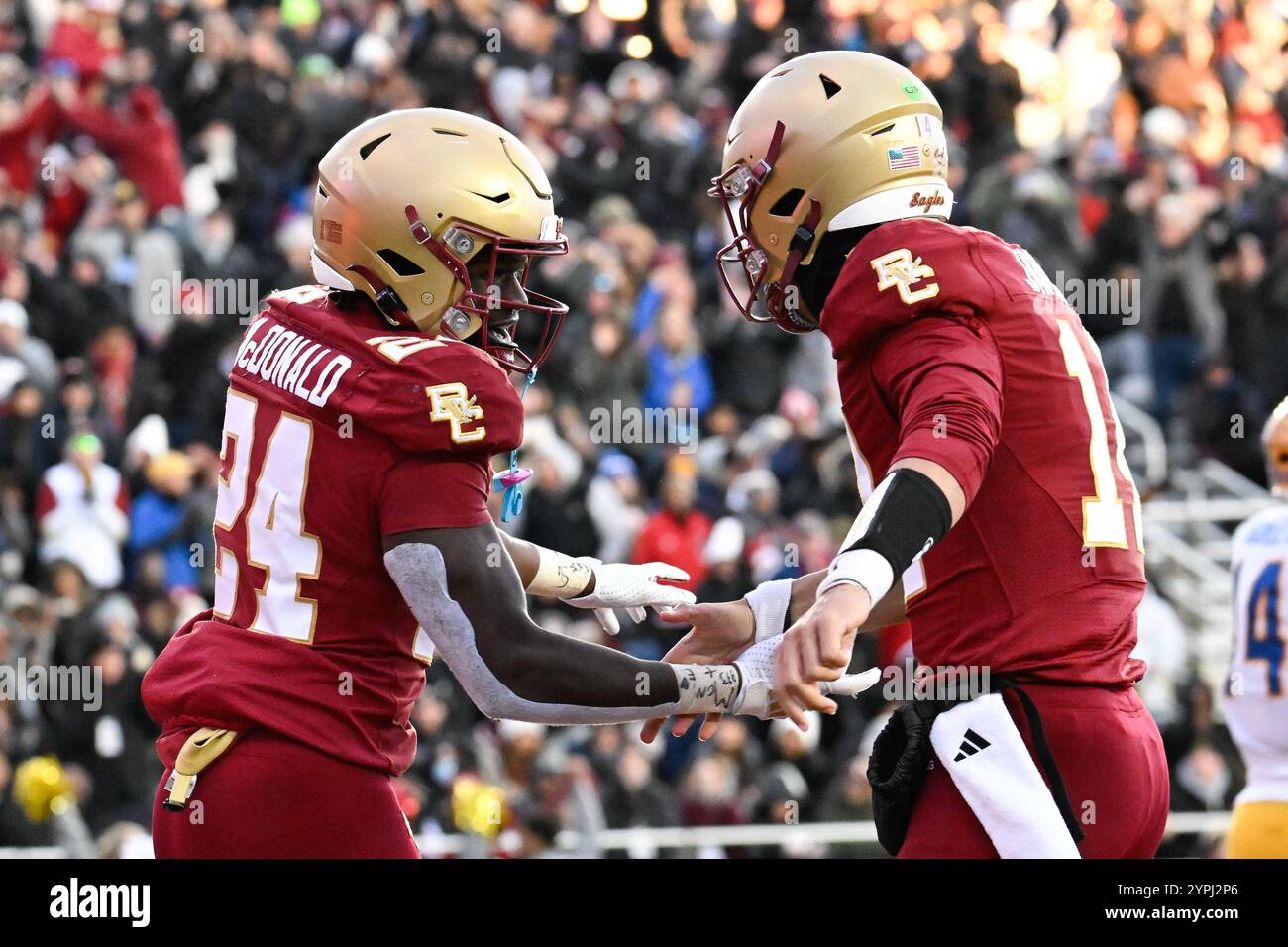 November 30, 2023; Boston College Eagles running back Jordan McDonald ...