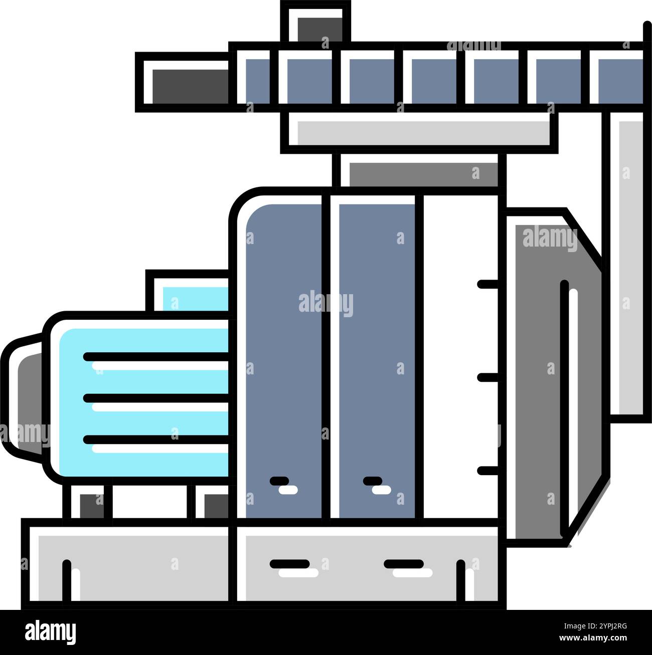 pressing wood pellets color icon vector illustration Stock Vector Image ...