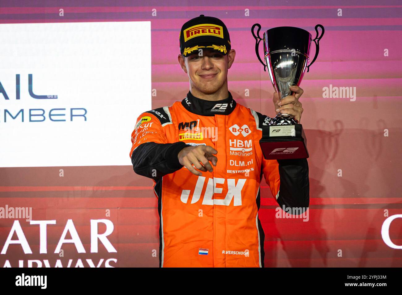 VERSCHOOR Richard (nld), Trident, Dallara F2 2024, portrait, podium ...