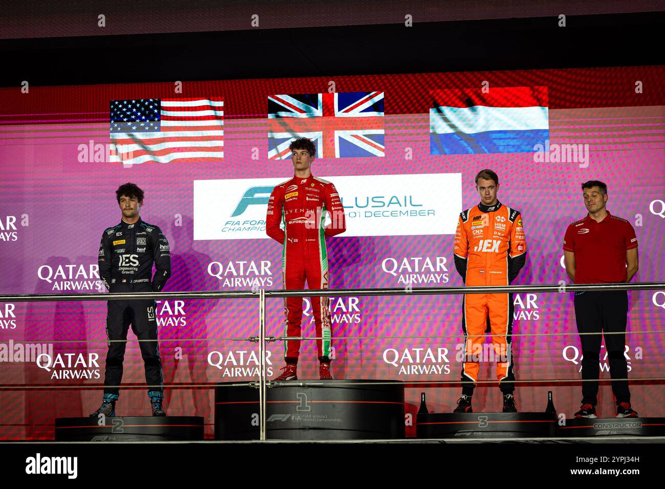 BEARMAN Oliver (gbr), Prema Racing, Dallara F2 2024, CRAWFORD Jak (usa ...