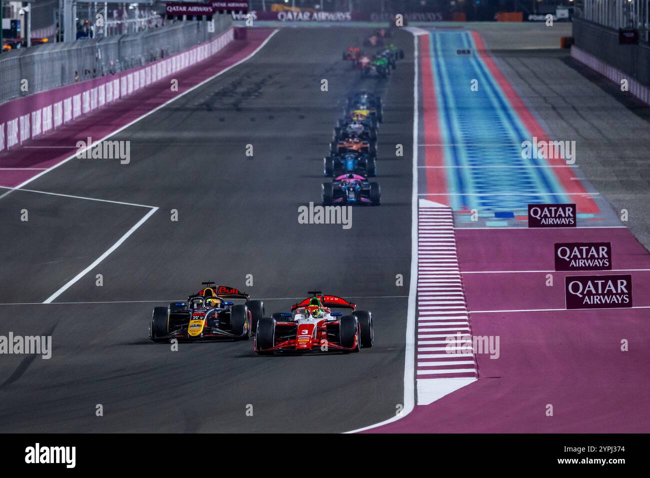 03 BEARMAN Oliver (gbr), Prema Racing, Dallara F2 2024, 20 HADJAR Isack ...