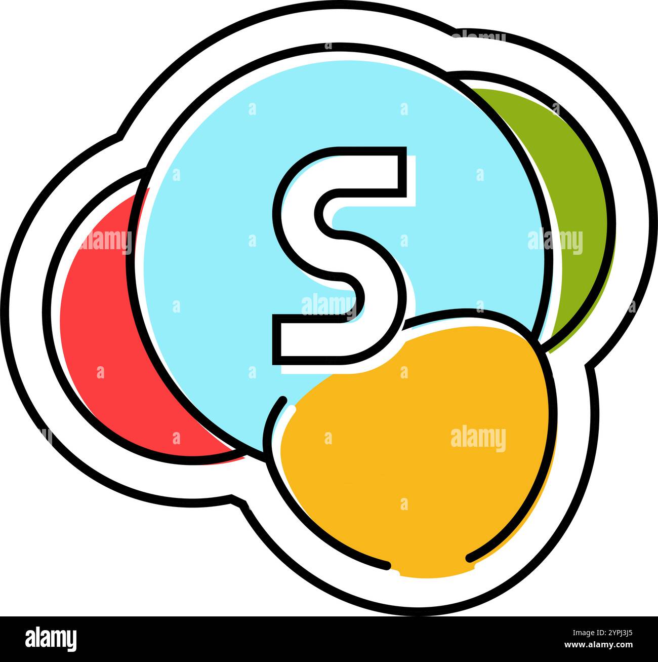 sulfites allergen free product food color icon vector illustration ...