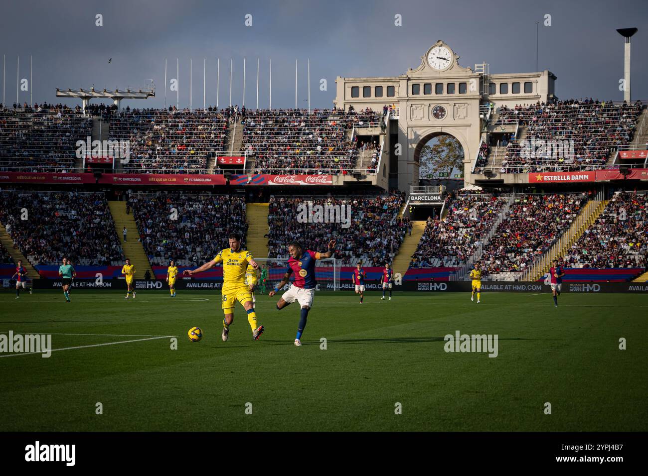 General view inside the stadium during a La Liga EA Sports match ...