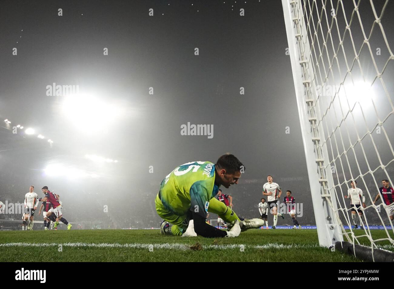 Bologna, Italia. 30th Nov, 2024. Venezia's goalkeeper Filip Stankovic ...