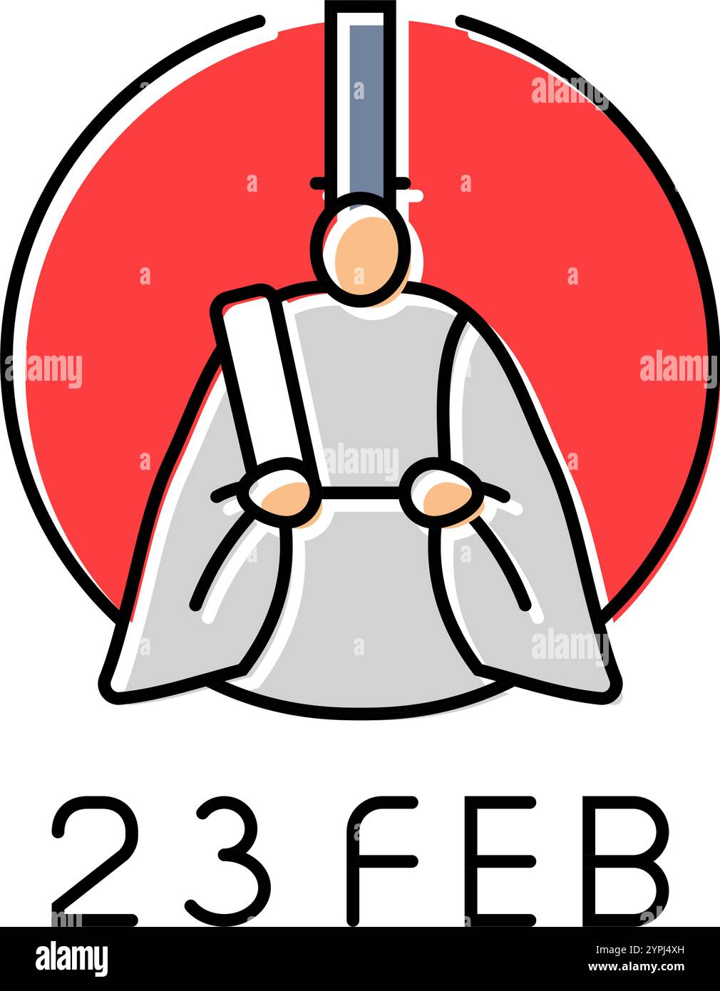 emperors birthday japanese holiday color icon vector illustration Stock ...