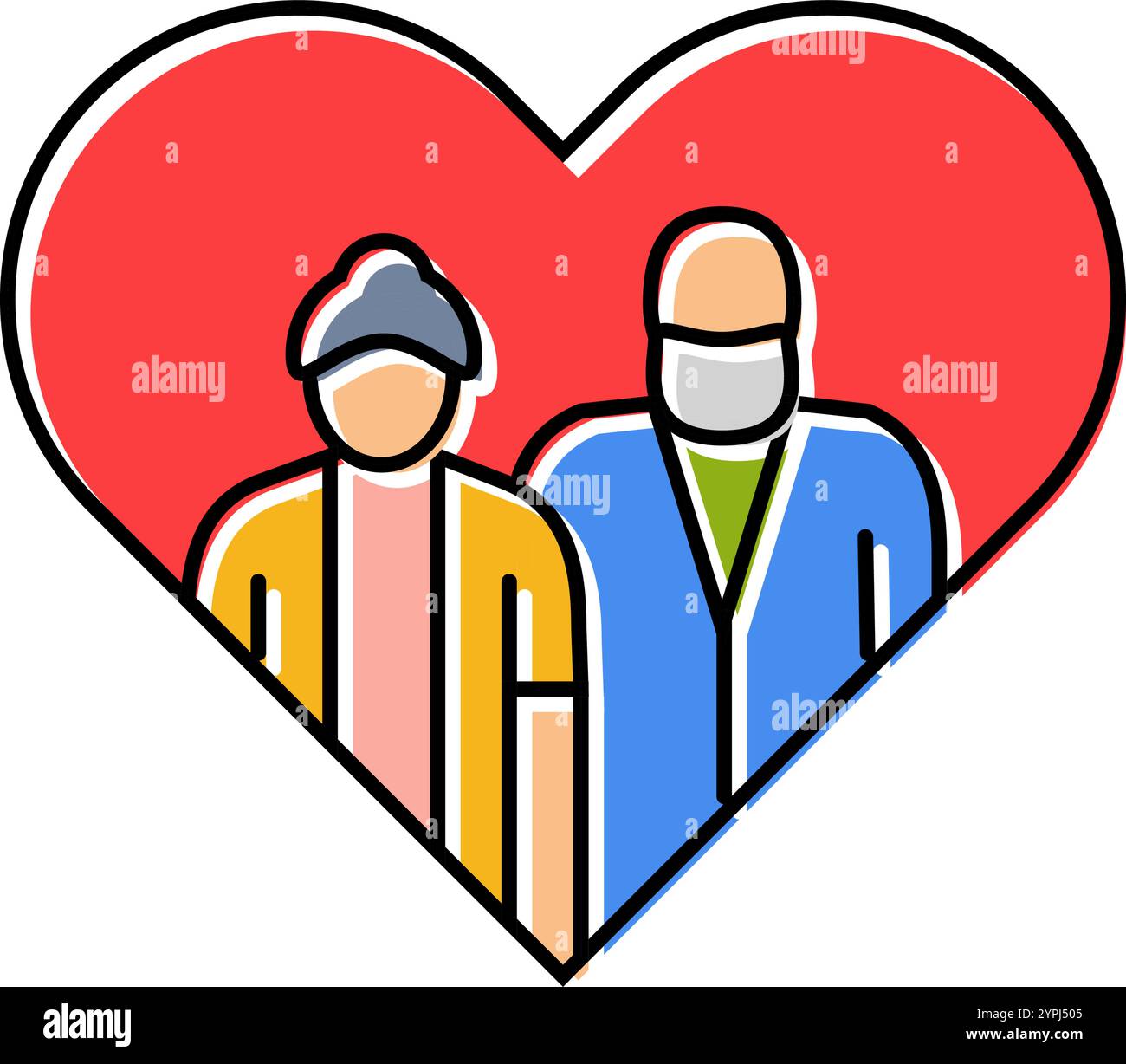 respect for the aged day japanese holiday color icon vector illustration Stock Vector Image ...