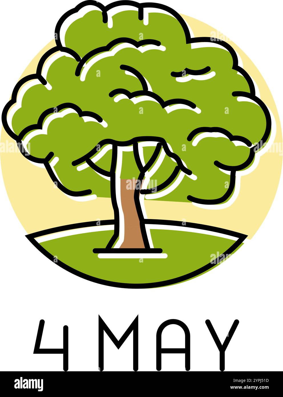 greenery day japanese holiday color icon vector illustration Stock ...
