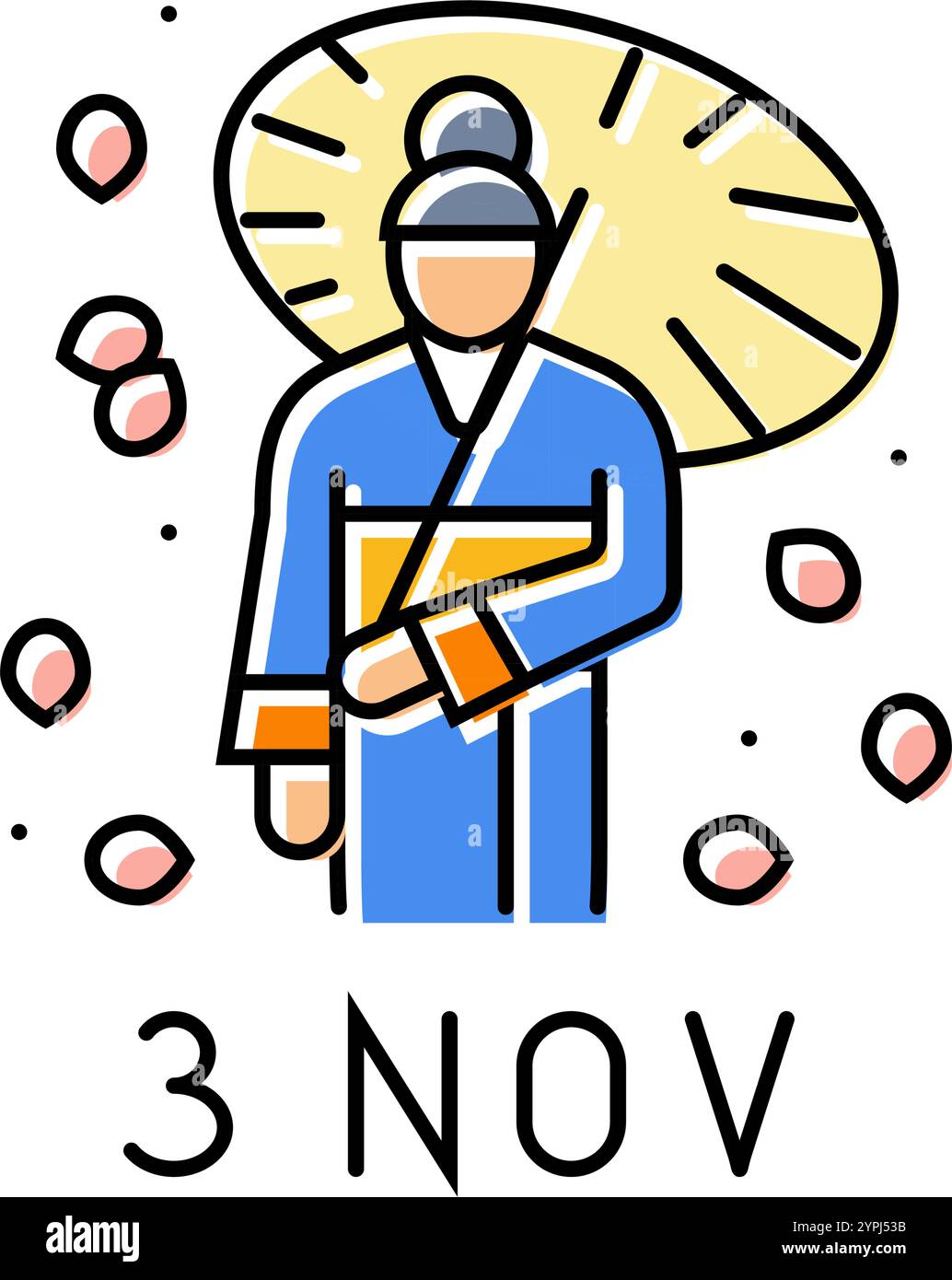 culture day japanese holiday color icon vector illustration Stock ...