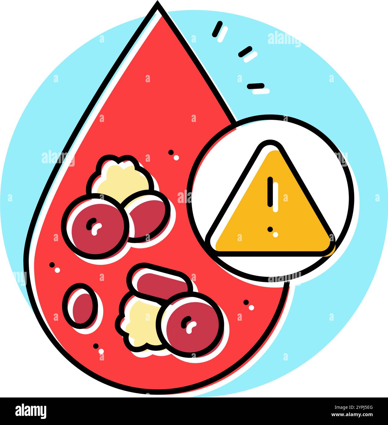 high cholesterol obesity overweight color icon vector illustration ...
