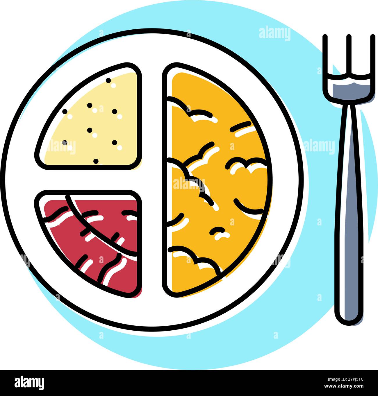 caloric deficit obesity overweight color icon vector illustration Stock ...