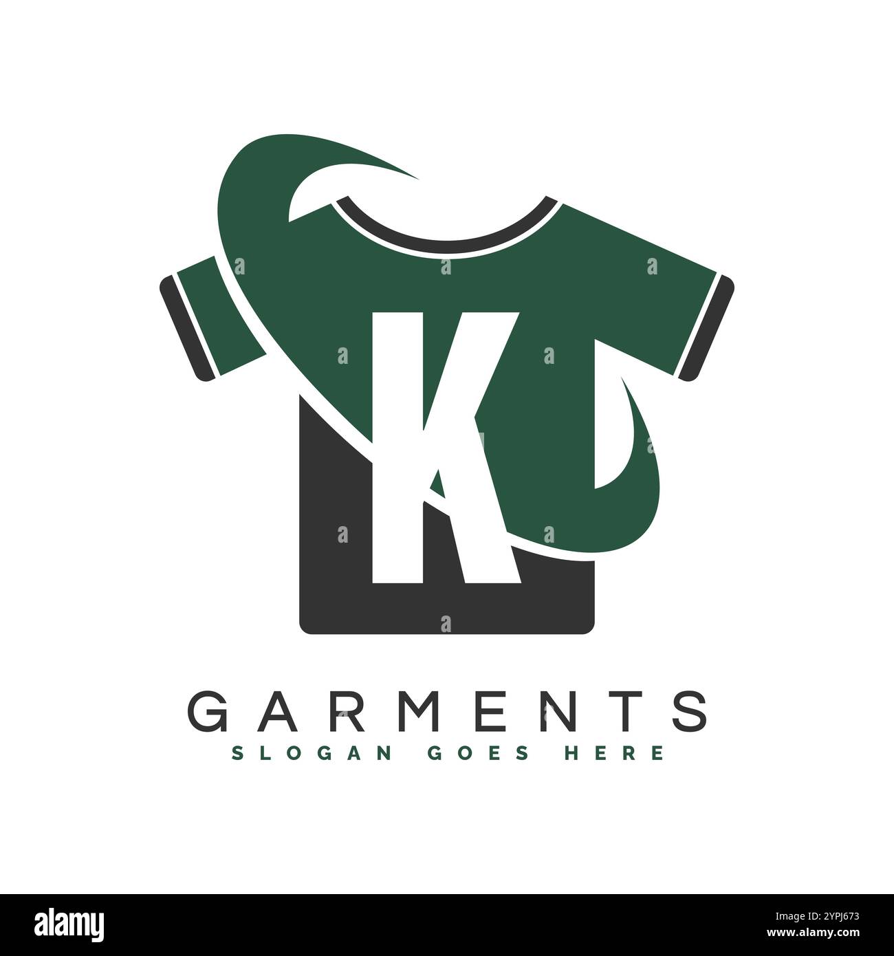 Letter K T-Shirt Logo with round Concept. Alphabet K garments moon face ...
