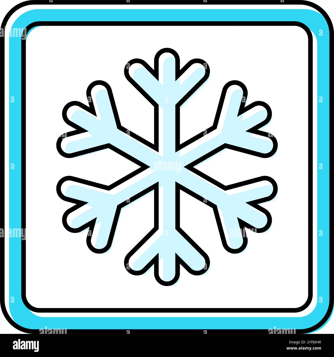 keep refrigerated product label warning color icon vector illustration ...