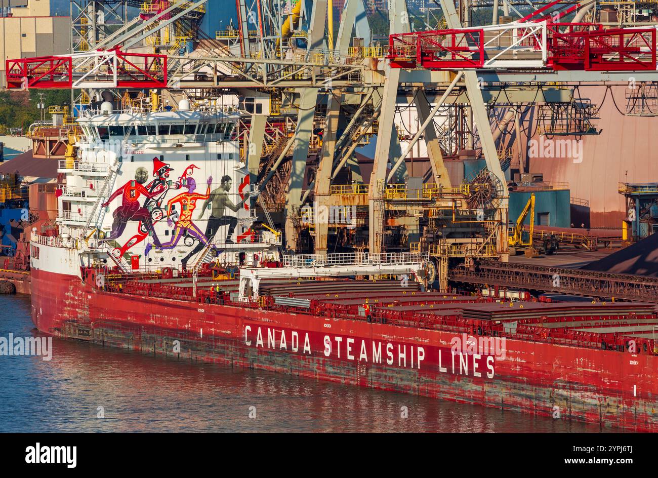 Cargo ship, Parkland Terminal, St. Charles River, Quebec City, Canada ...