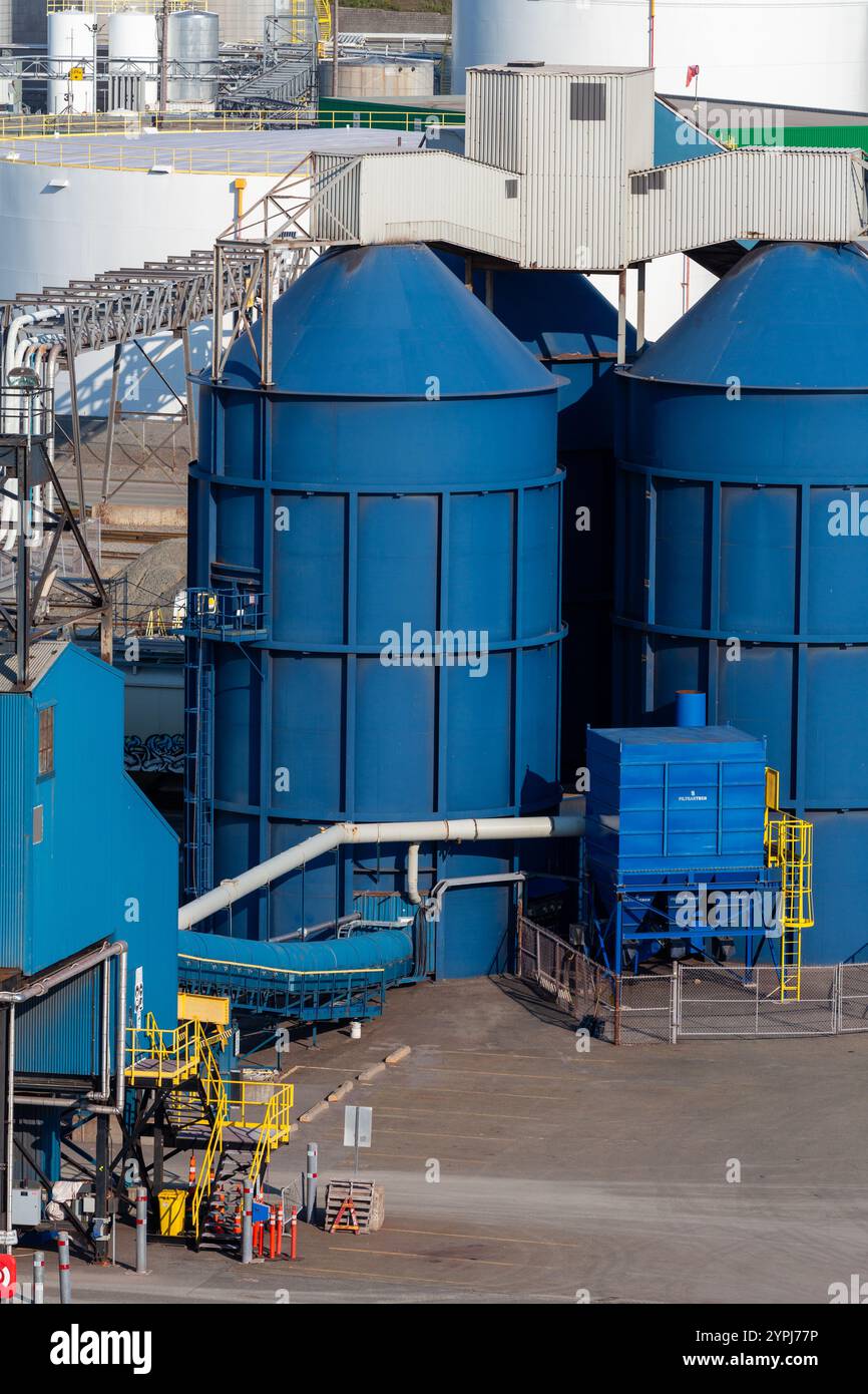Parkland Terminal, St. Charles River, Quebec City, Canada Stock Photo ...