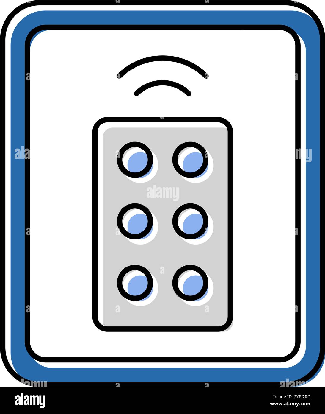 remote control label product caution color icon vector illustration ...