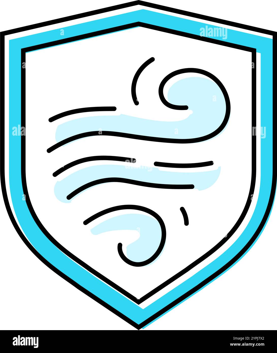 storm resistant label product caution color icon vector illustration ...