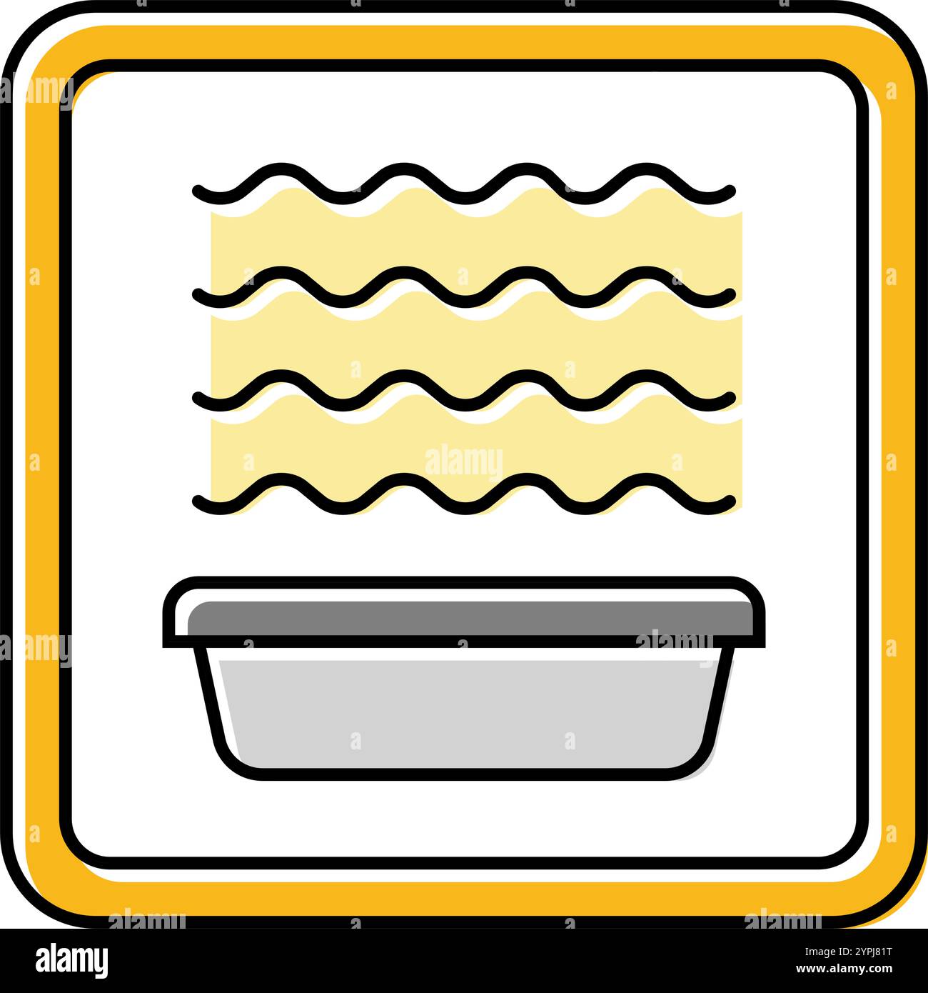 microwave safe label product caution color icon vector illustration ...