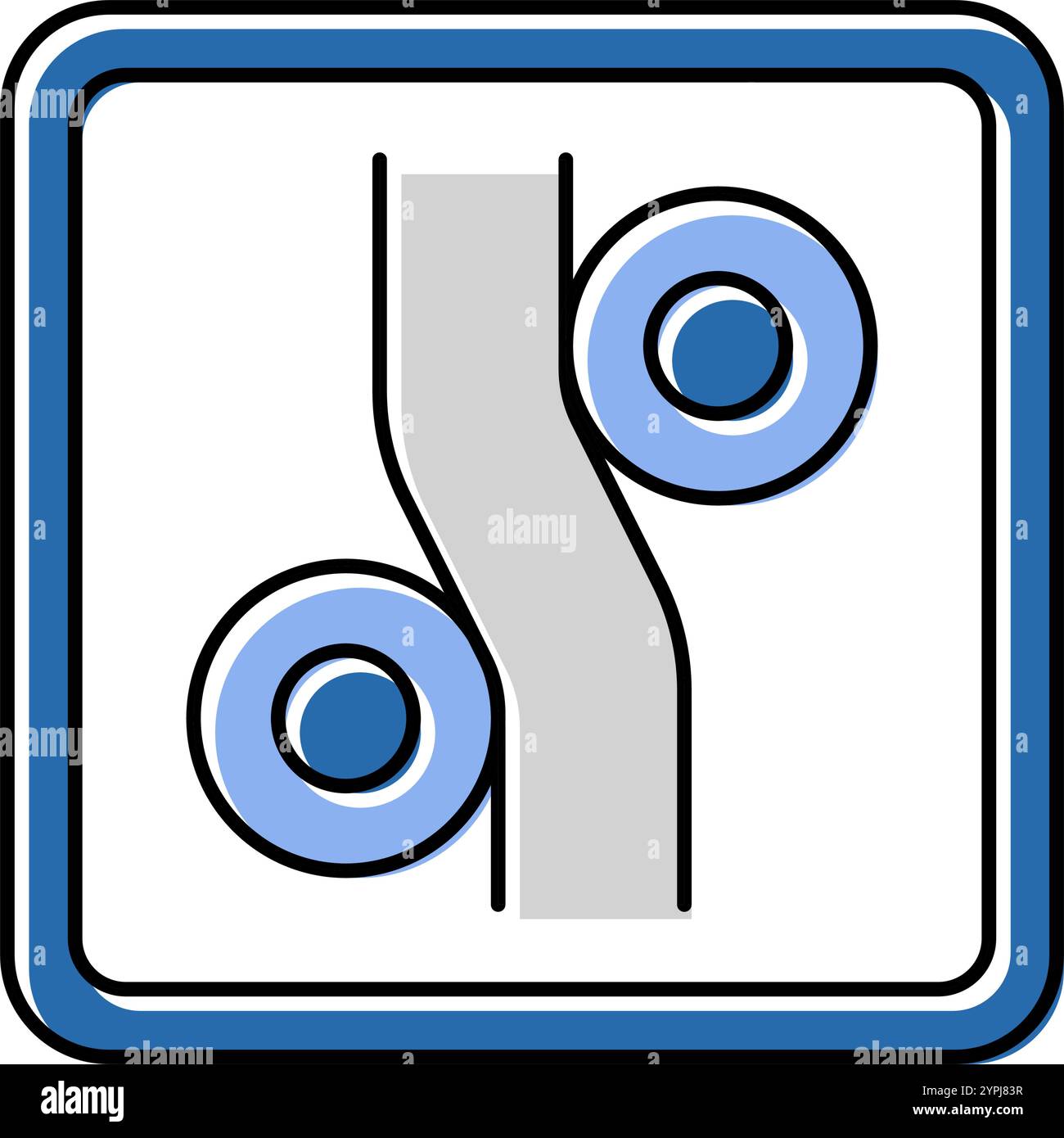 free bending label product caution color icon vector illustration Stock ...