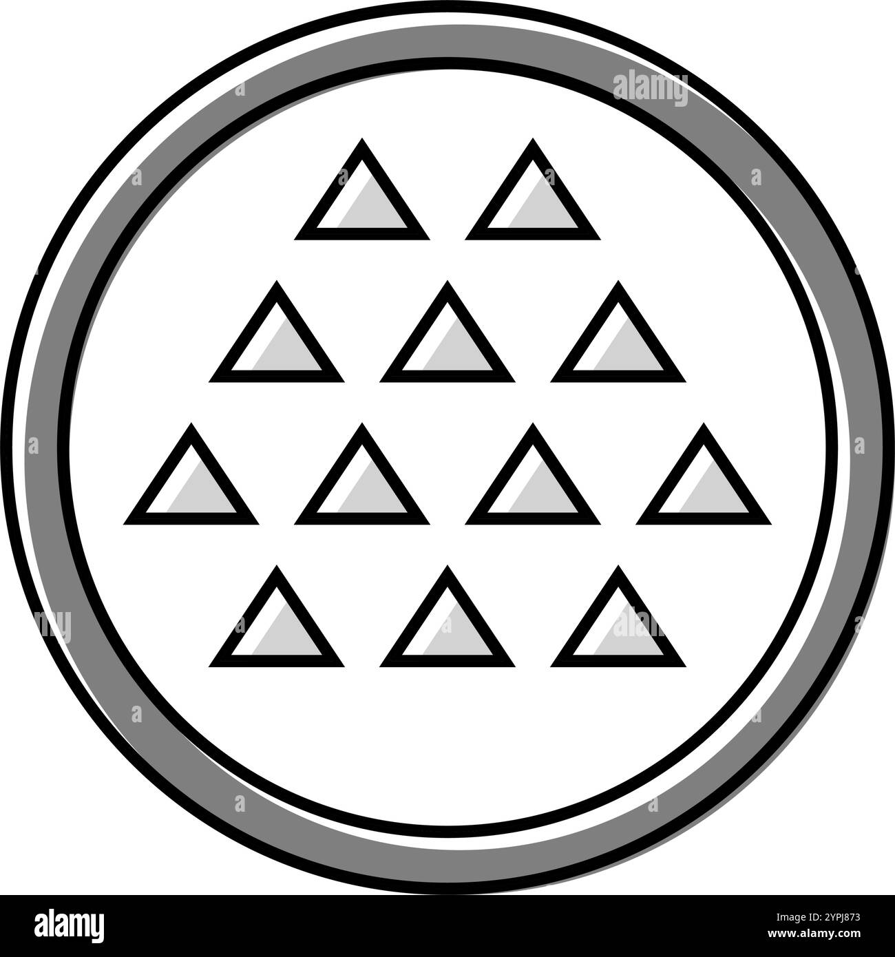 non stick coating label product caution color icon vector illustration ...