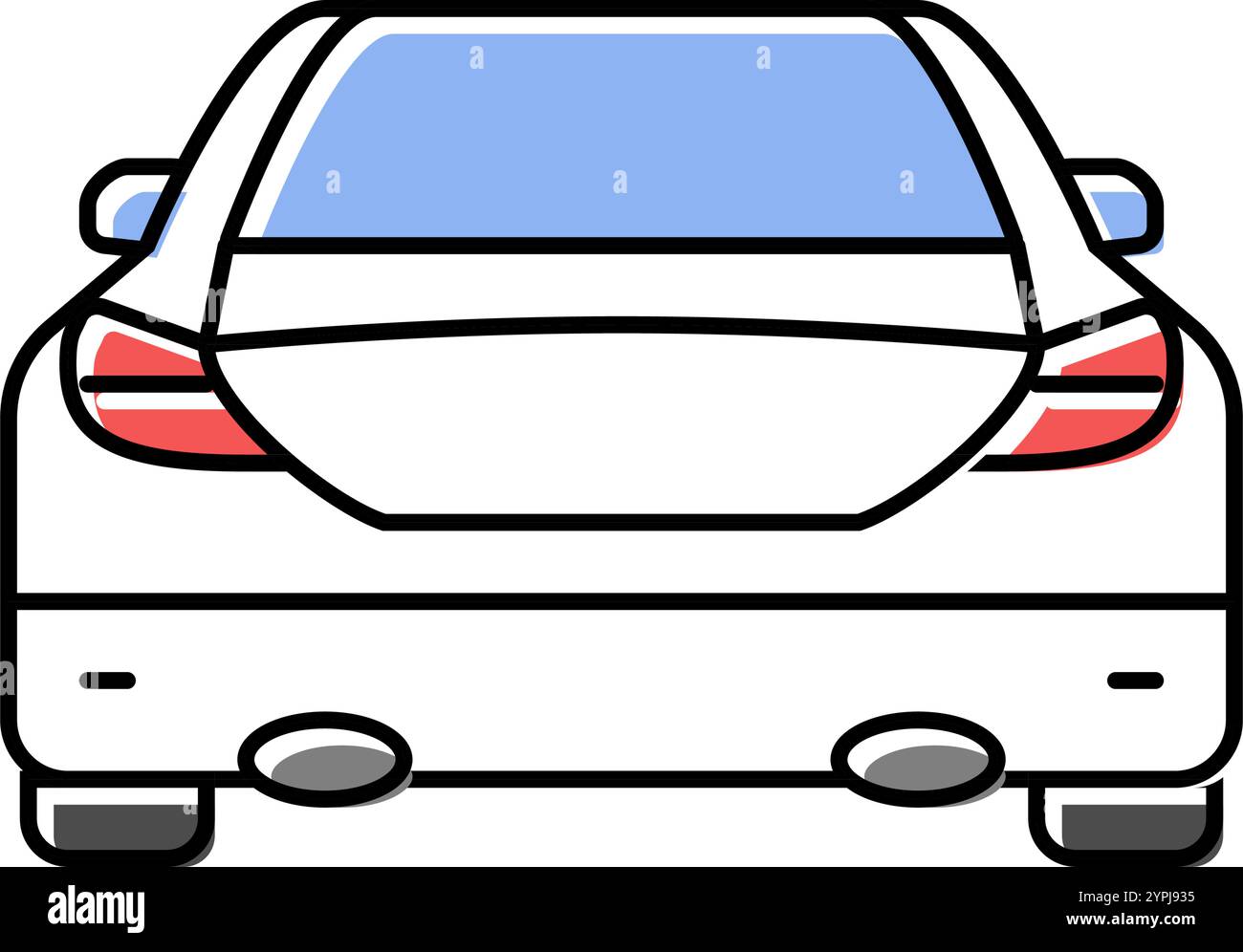 back car auto color icon vector illustration Stock Vector Image & Art ...