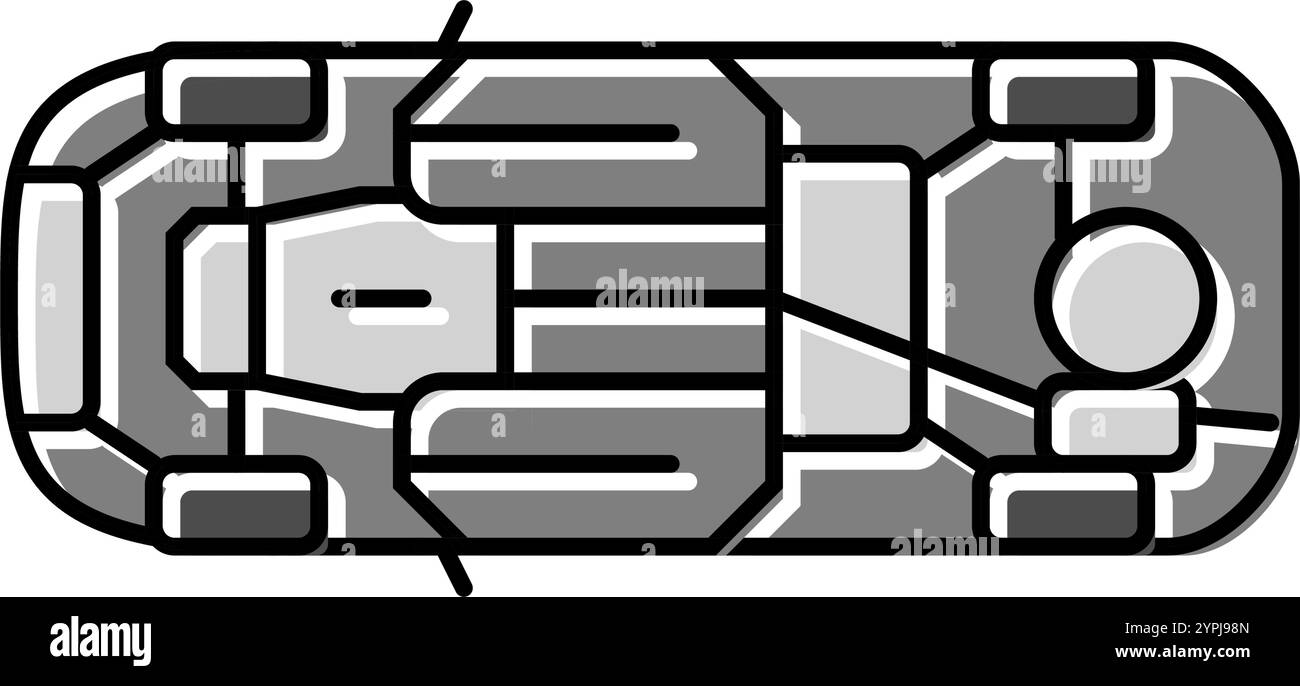 bottom view car modern color icon vector illustration Stock Vector ...