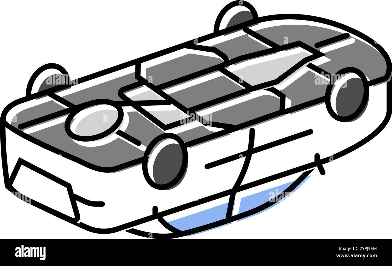 accident inverted car modern color icon vector illustration Stock ...
