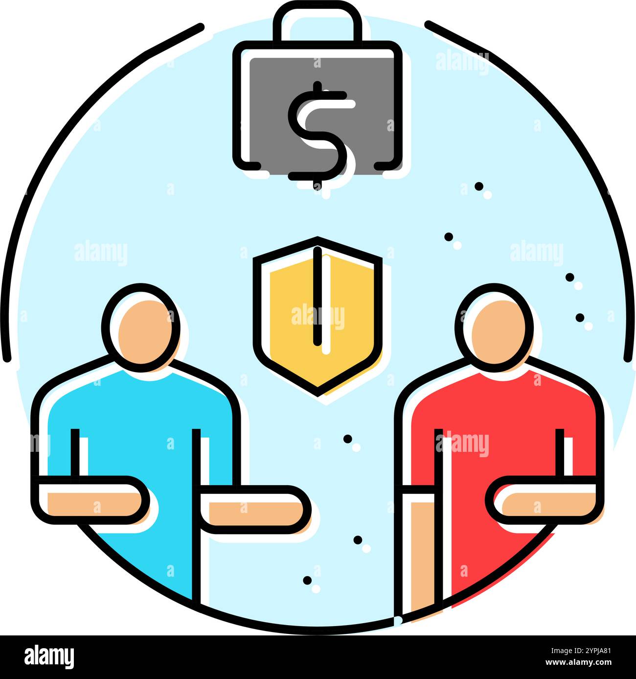 patronage money business cash color icon vector illustration Stock ...
