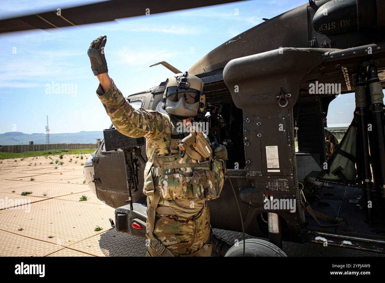 Paratroopers assigned to the 82nd Combat Aviation Brigade, 82nd ...