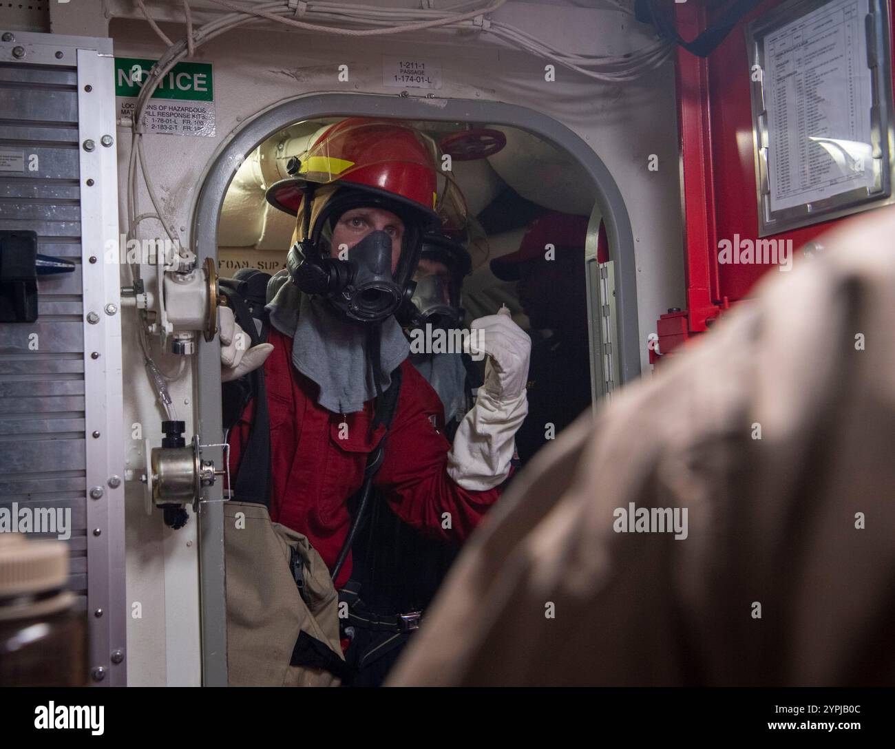 PACIFIC OCEAN (Nov. 26, 2024) – Damage Controlman 3rd Class Nathan Hunt ...