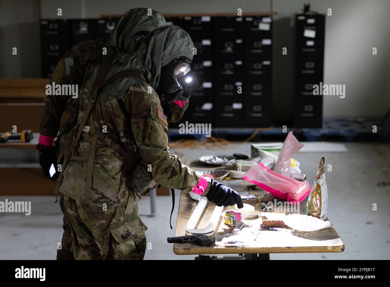 Soldiers from the Chemical, Biological, Radiological, Nuclear (CBRN ...