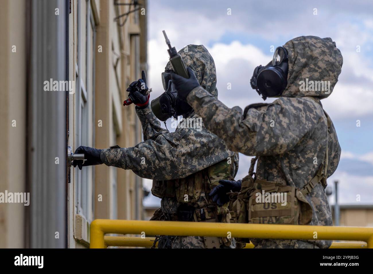 Soldiers from the Chemical, Biological, Radiological, Nuclear (CBRN ...