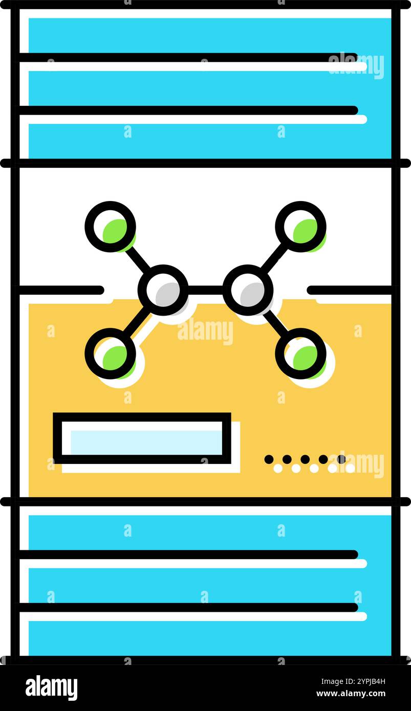 perc perchloroethylene dry cleaning color icon vector illustration ...