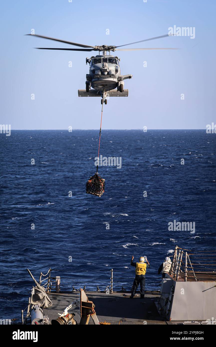 U.S. CENTRAL COMMAND AREA OF RESPONSIBILITY (Nov. 21, 2024) An MH-60R ...