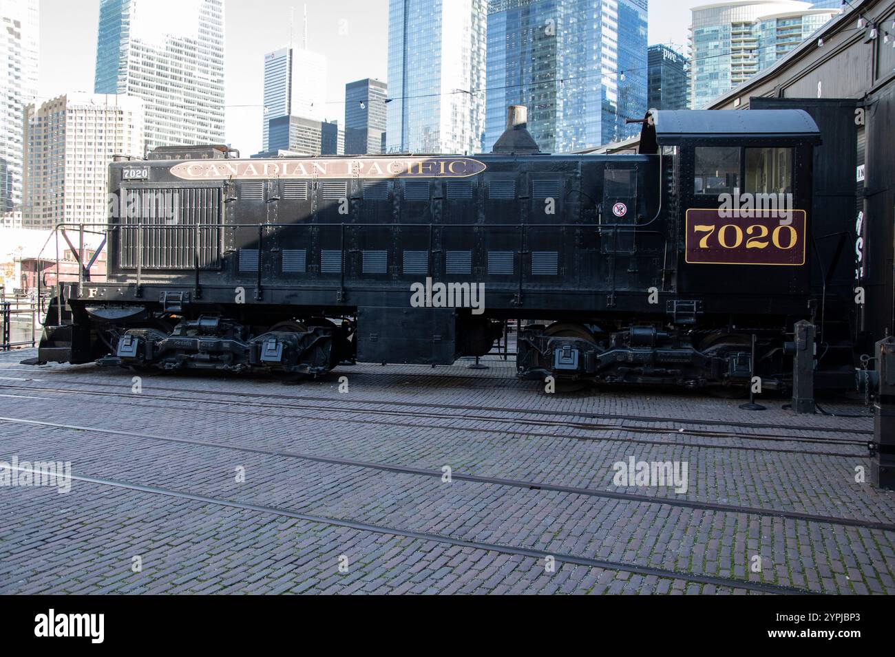 Canadian Pacific 7020 locomotive at Roundhouse Park on Bremner ...
